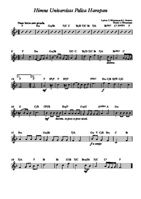 Himne Uph Lead Sheet Pdf Pdfcoffeecom