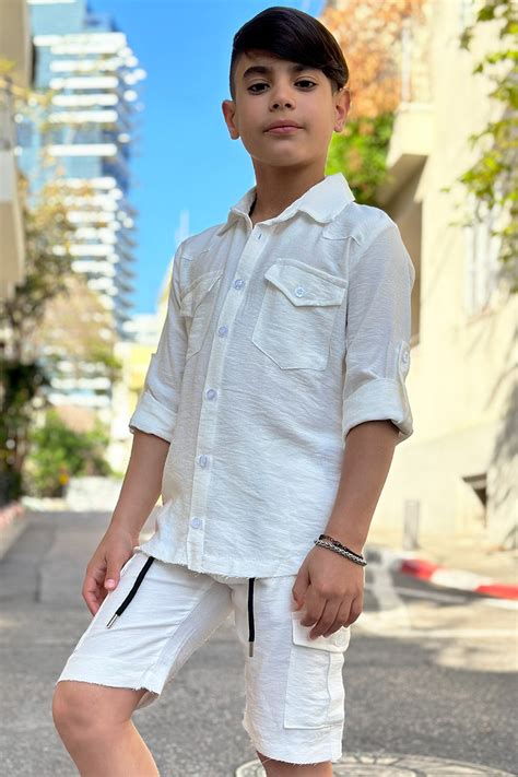 חליפת בנים פשתן Flipper בגדי ילדים