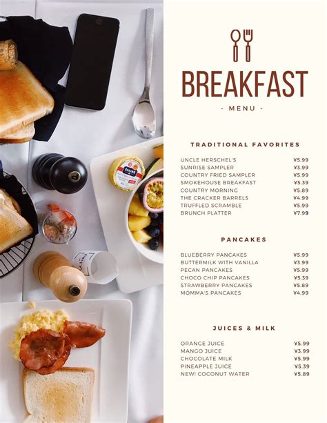 Brodburger Breakfast Breakfast Menu Design Cafe Menu