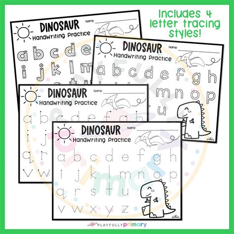 Dinosaur Alphabet Printable Worksheet Alphabet Tracing Printable