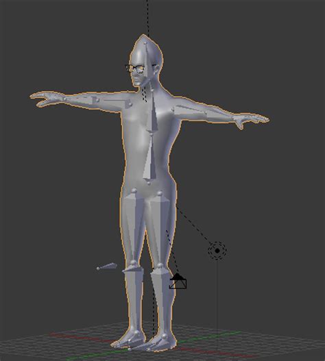 Male Rigged Glasses 3d Model