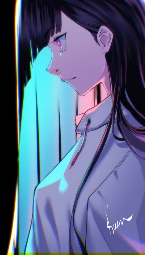 Safebooru 1girl Absurdres Artist Name Asymmetrical Bangs Black