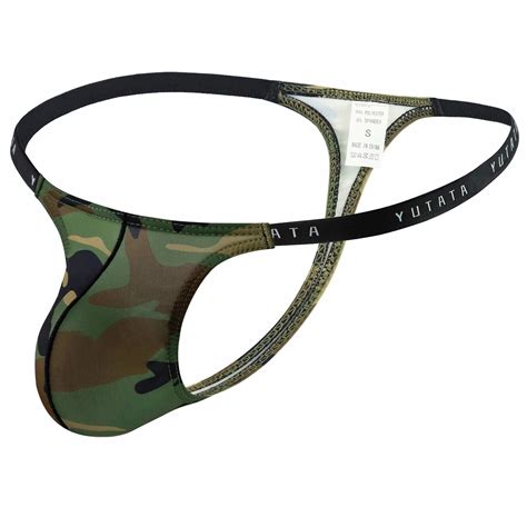 European Fashion Low Rise Sexy Underwear Men G Strings Thongs T Bags U
