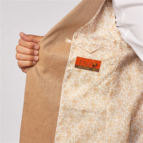 Work Linen Jacket Taupe Us 44r Fashion Clearance Touch Of Modern