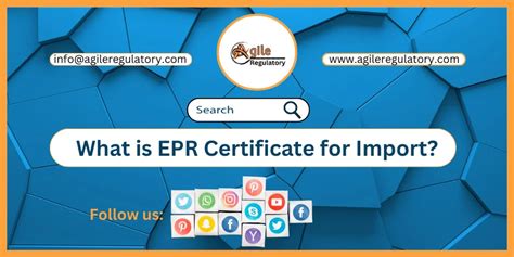 What Is Epr Certificate For Import Apply Online