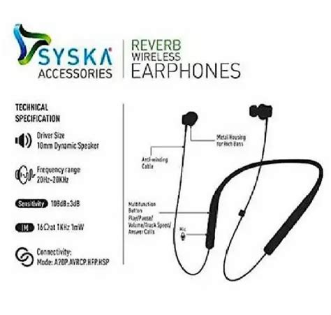 Multicolor Syska C2 Neck Band Original Pure No1 Quality Rs 230 Limited