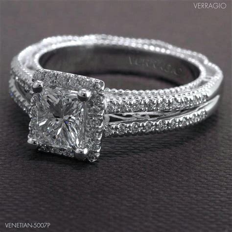 Princess Cut Diamond Engagement Ring Verragio Venetian