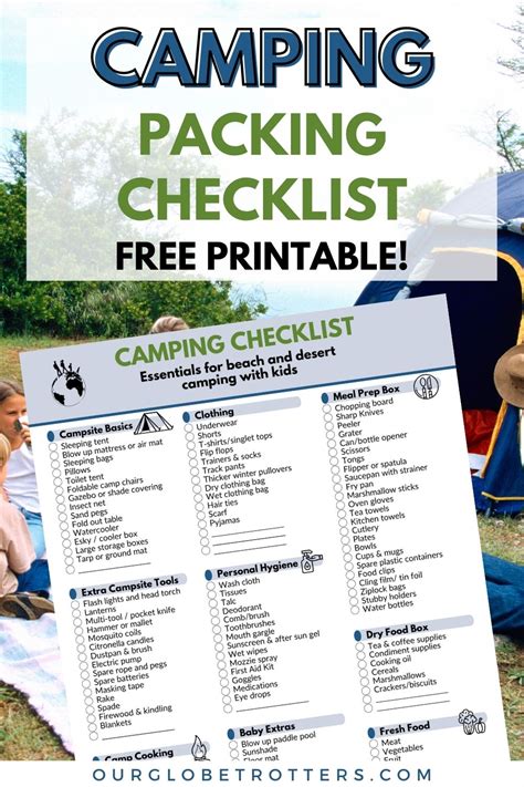 Beach Camping Checklist Pdf At John Lal Blog