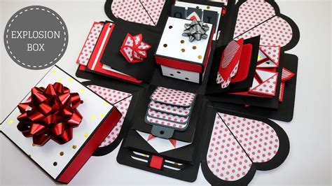 Exploding Box Diy Scrapbook Ideas Youtube Diy Exploding Box