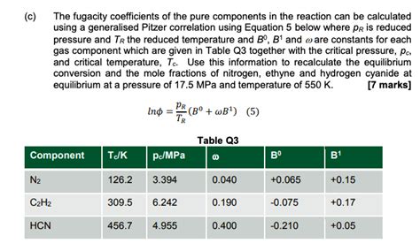 The Fugacity Coefficients Of The Pure Components In