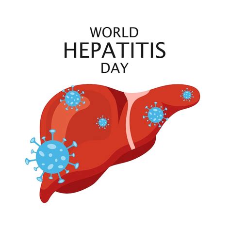 Premium Vector World Hepatitis Day Concept Vector Illustration