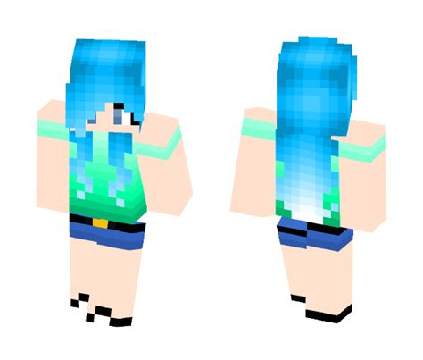 Get Blue Haired Girl Minecraft Skin For Free Superminecraftskins
