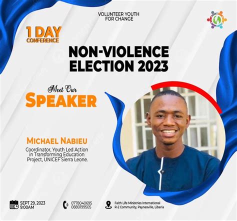 Liberiaelections Peacefulelections Africaunite Michael Nabieu