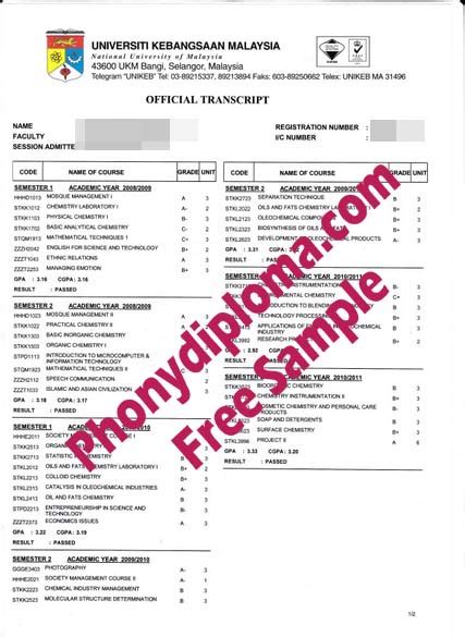 Thousands Of Diploma Transcript Degree And Certificate Samples