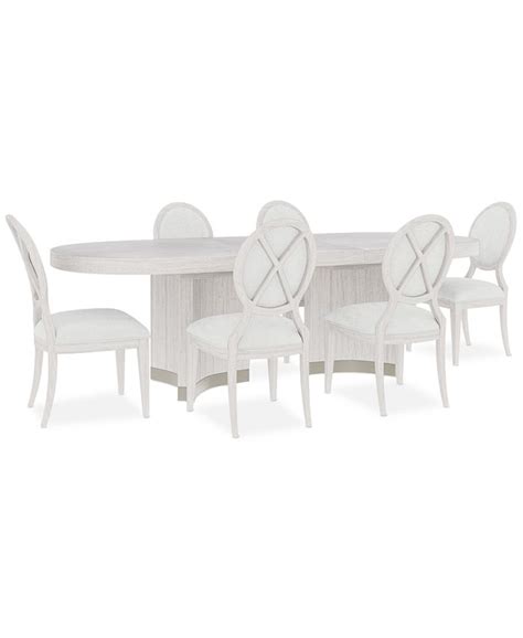 Furniture Warlington 7 Pc Dining Set Table And 6 Side Chairs Macys