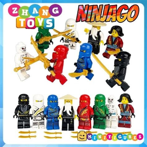 Ninjago Season 1 Kai Cole Zane Jay Nya Lloyd Wu Minifigures 1804 Toy
