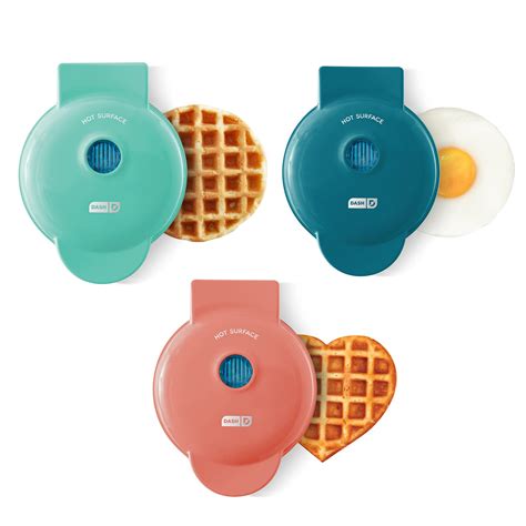 Dash Mini Maker 3 Pack T Set Mini Waffle Maker Mini Heart Shaped