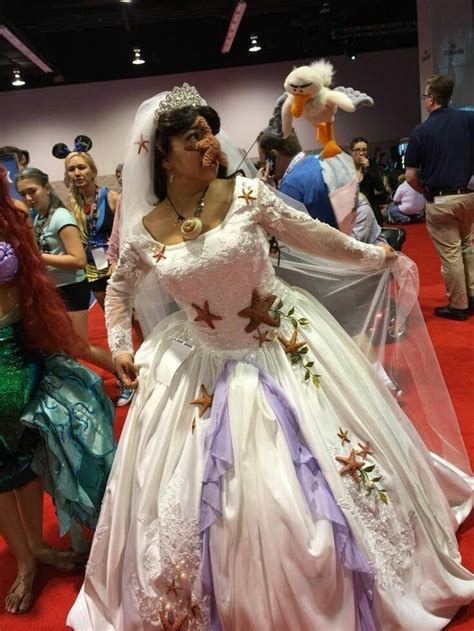 The Little Mermaid Ursula As Vanessa Wedding Dress Halloween Costume In