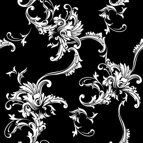 Seamless Vector Background Baroque Pattern 304349 Vector Art At Vecteezy