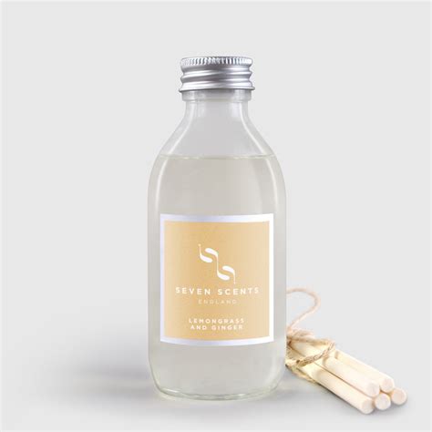 Lemongrass And Ginger Diffuser Refills Seven Scents England