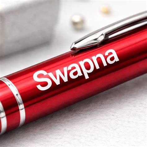 Customized Metal Name Pen Personalized Engraved Pen Blue Ink