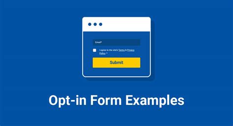 Opt In Form Examples Termsfeed