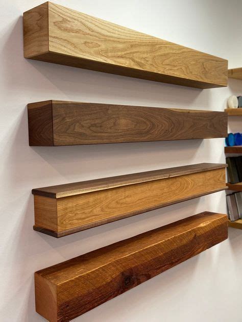 Walnut Box Mantel Box Mantel Floating Mantel Wooden Floating Wooden