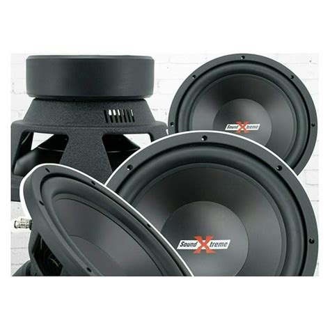 Pair Of Soundxtreme 12 Inch 2000 Watt Car Audio Subwoofer With Dvc
