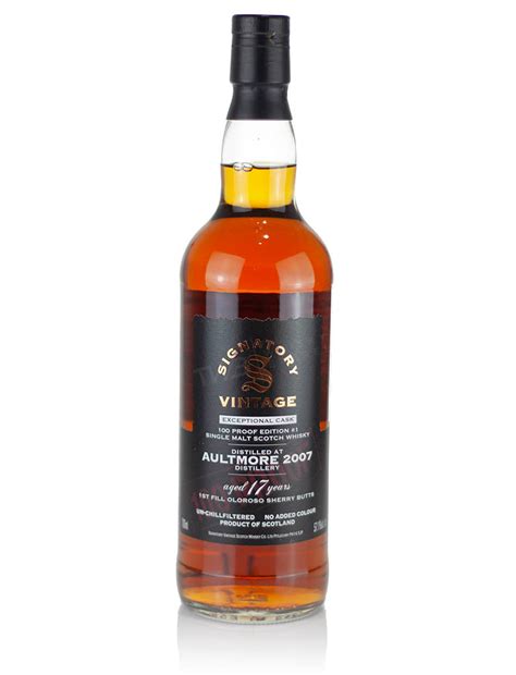 Aultmore 17 Year Old 2007 Signatory Exceptional Cask Edition 1 The Whisky Barrel