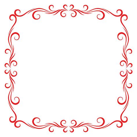 Fancy Red Border Designs