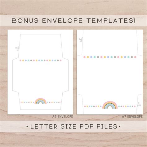 Happy Birthday Printable Card And Envelope Instant Download Etsy
