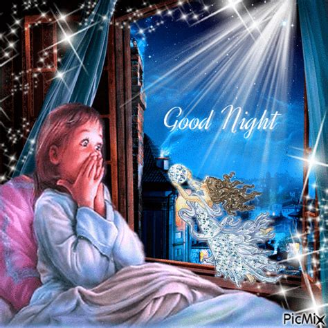 Good Night Girl And Fairy Free Animated  Picmix