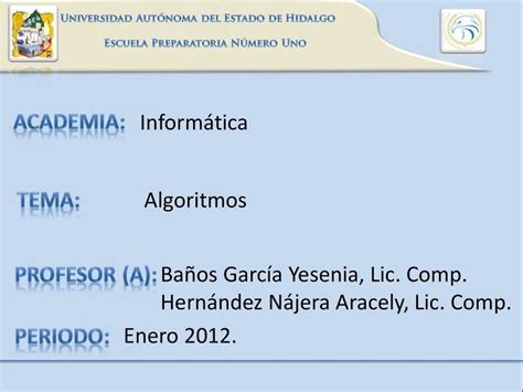 Algoritmos Presentación Meta Udocz