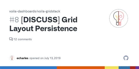 Discuss Grid Layout Persistence · Issue 8 · Voila Dashboardsvoila