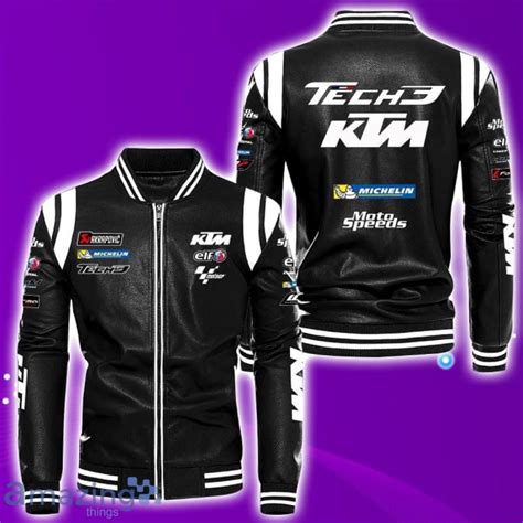 Ktm Motorcycles Tech Factory Racing Leather Bomber Jacket