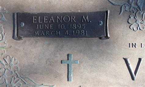 Eleanor Mabel Schreiber Voss 1895 1981 Mémorial Find A Grave