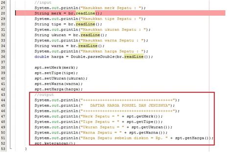 Indhxs Pengenalan Oop Program Penjualan Sepatu Sederhana Menggunakan Netbeans