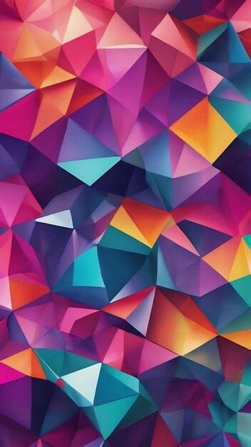 Premium Ai Image Polygon Background Abstract Triangulated Texture