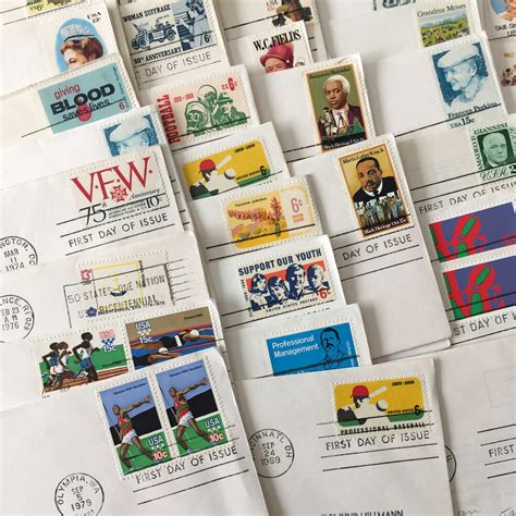 First Day Issue Envelopes 8 Vintage Us Postal Envelopes Etsy