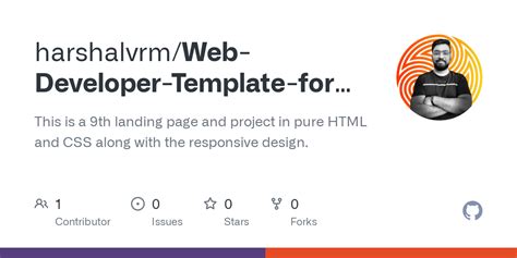 GitHub Harshalvrm Web Developer Template For SAAS Companies This Is A Th Landing Page And