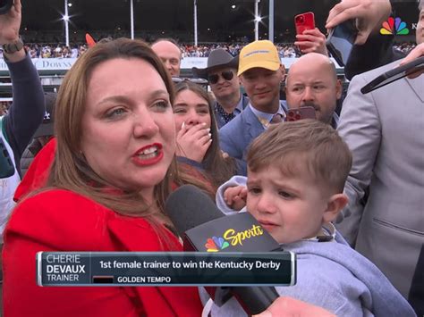 Sports Fans Applaud Golden Tempo Trainer Cherie Devaux After Winning