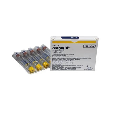 Actrapid Hm Penfill 100 Iu Soluble Insulin At ₹ 386piece Ashok Nagar