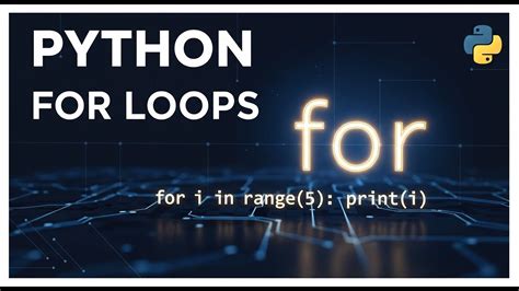 Python For Loops Youtube