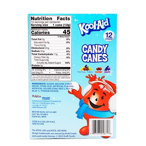 Kool Aid Candy Canes 5 3oz Candy Funhouse Candy Funhouse Ca