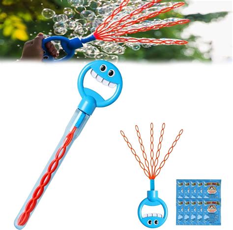 32 Hole Smiley Face Bubble Wand With Five Claws 32 Hole Smiley Face Bubble Wand Bubble Blowing