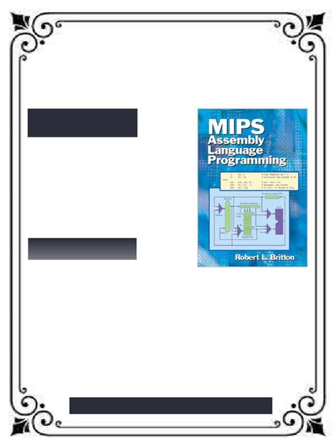 Mips Assembly Language Programming Robert Britton Ebook Zero Wait 2026