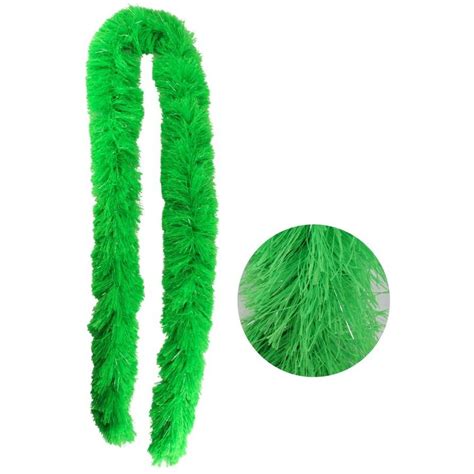 Lime Green And Silver Fringe Boa Big W