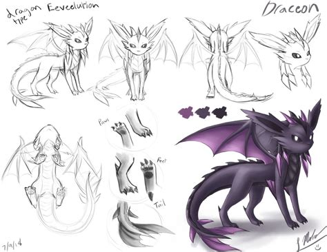 My Dragon Type Eeveelution Reference Sheet By Shupa Mikey On Deviantart
