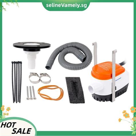 1100gph Marine Water Pump Small Bilge Pump 12v Yacht Drainage Dc Submersible Pump Bilge