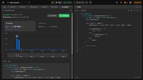 Day 29 Of Solving Leetcode Problems 👨‍💻 Leetcode Challenge Problem Of The Day 👨‍💻 Problem 633